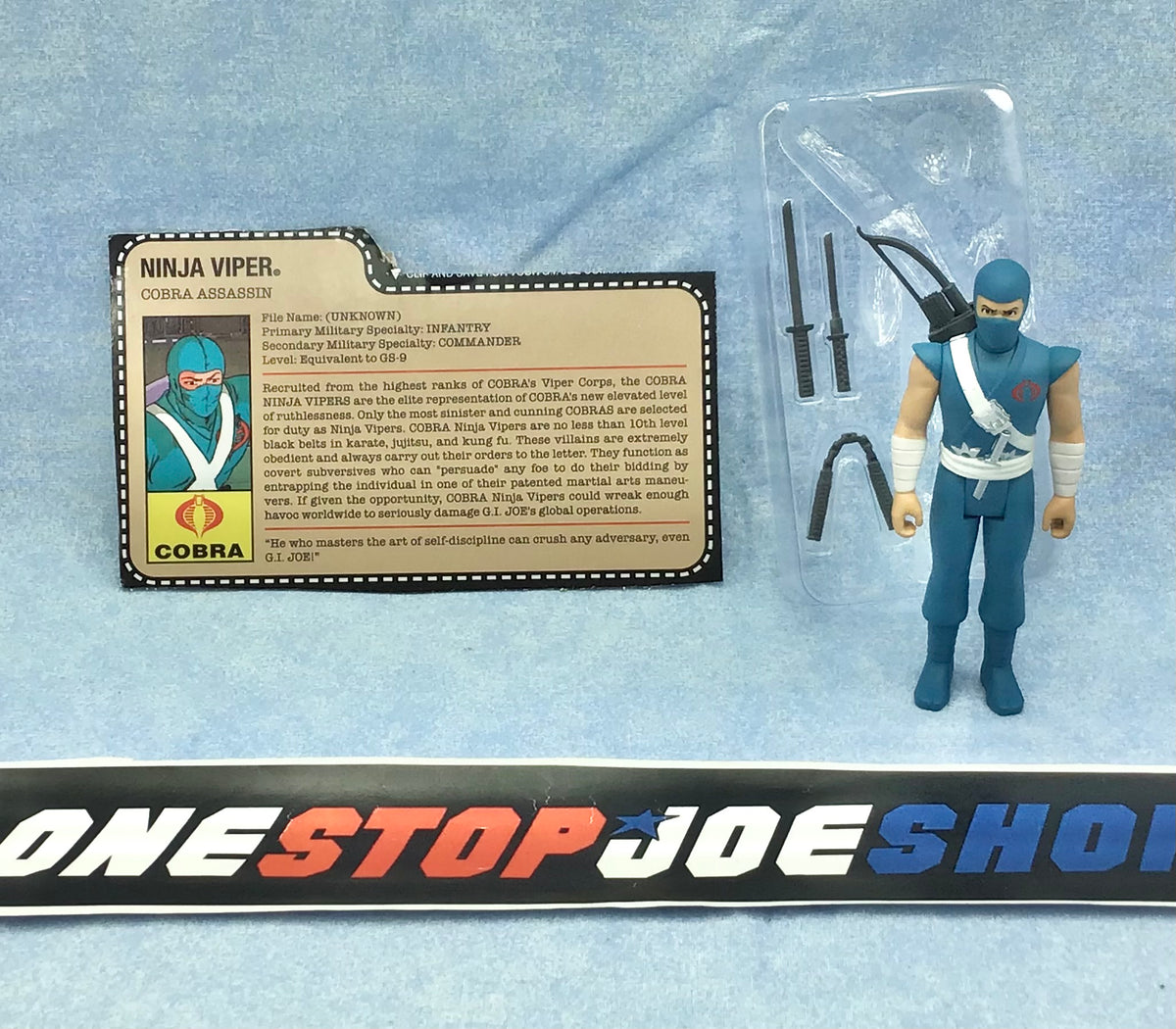 2022 SUPER7 REACTION G.I. JOE COBRA NINJA VIPER V1 TARGET EXCLUSIVE LO ...