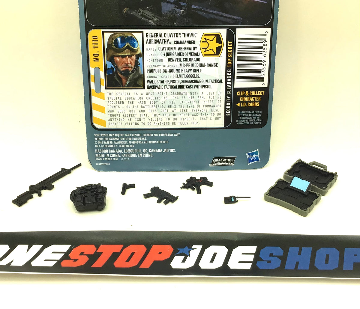 2011 POC G.I. JOE GENERAL HAWK V6 WAVE 5 LOOSE 100% COMPLETE + FULL CA ...