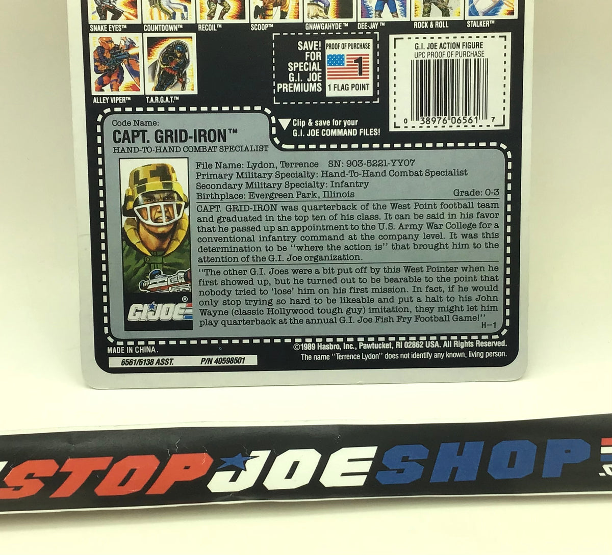 1990 VINTAGE ARAH CAPT. GRID-IRON V1 COMMAND RING OFFER FULL FILE CARD ...