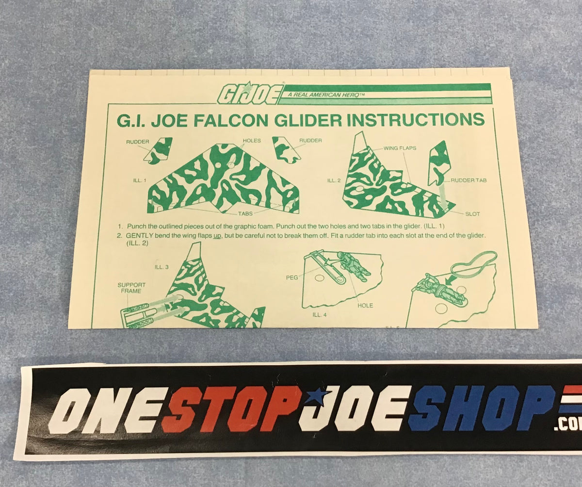1983 VINTAGE ARAH FALCON ATTACK GLIDER BLUEPRINTS – THE G.I. JOE SHOP ...