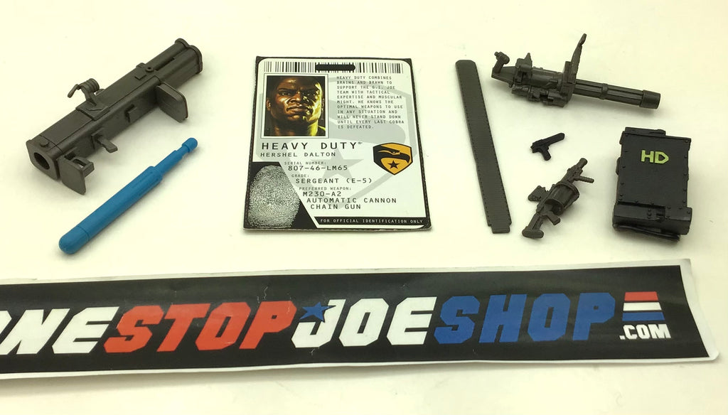 2009 ROC G.I. JOE HEAVY DUTY V11 REACTIVE IMPACT ARMOR LOOSE 100% COMP ...