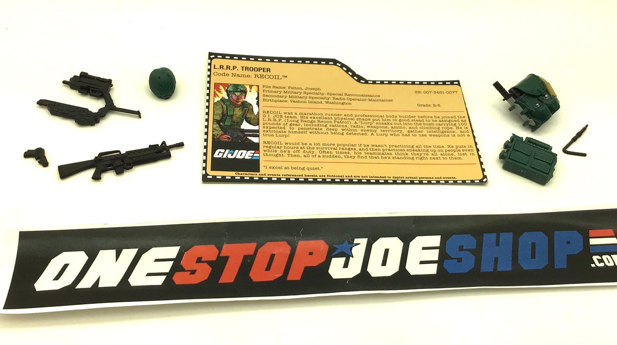 2018 FSS 8.0 G.I. JOE RECOIL V2 L.R.R.P. TROOPER COLLECTORS CLUB EXCLU ...