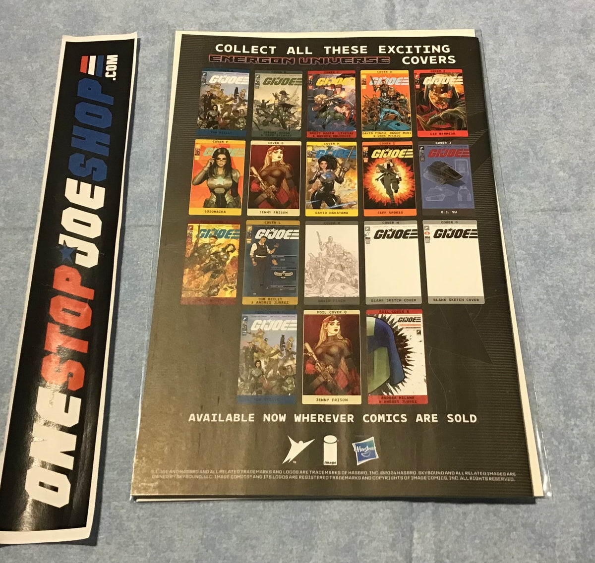 IMAGE SKYBOUND COMICS G.I. JOE ISSUE #1 COMIC BOOK NOVEMBER 2024 COVER ...