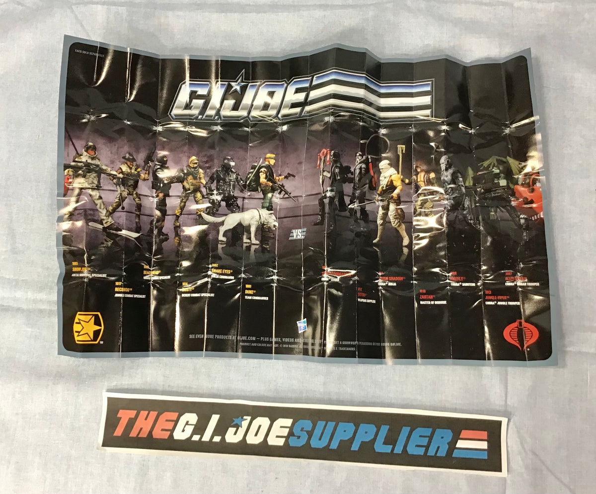 2010 POC G.I. JOE COBRA JUNGLE ASSAULT POSTER BROCHURE BOOKLET PAMPHLE ...