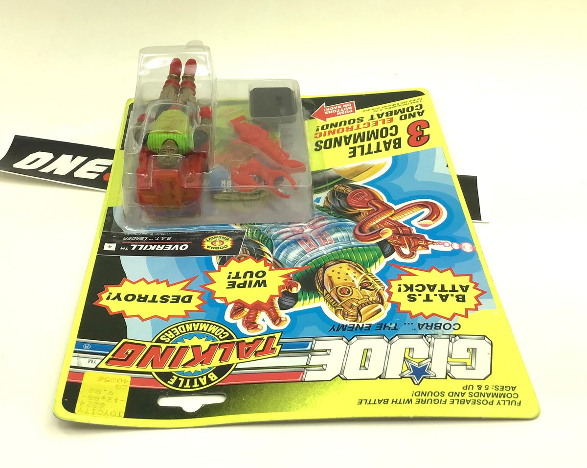 1992 VINTAGE ARAH G.I. JOE COBRA OVERKILL V1 TALKING BATTLE COMMANDERS ...