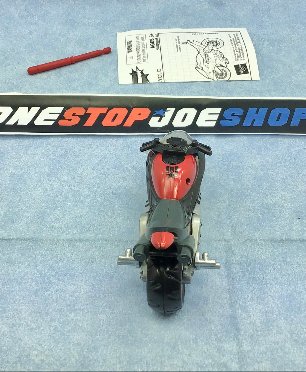 2004 VVV G.I. JOE NINJA LIGHTNING CYCLE VEHICLE ONLY LOOSE 100% COMPLE ...