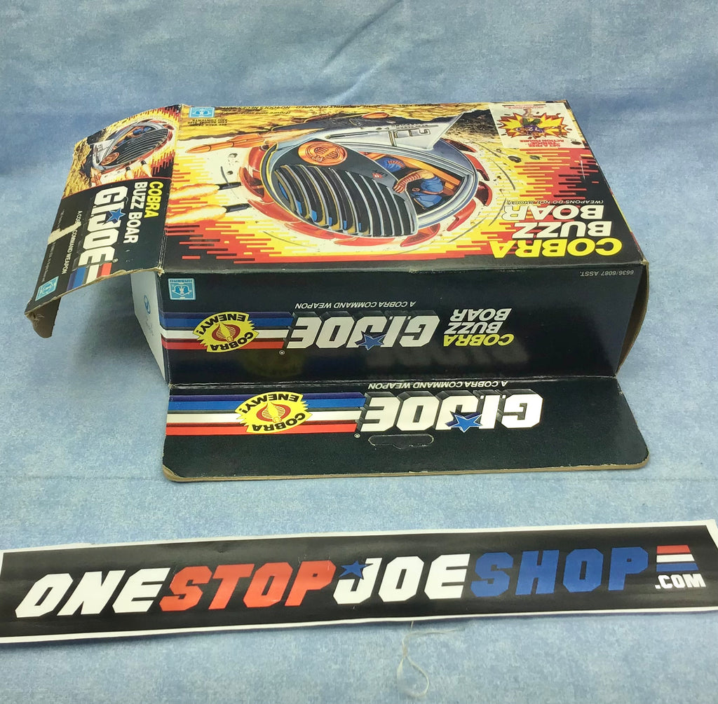 1987 VINTAGE ARAH G.I. JOE COBRA BUZZ BOAR VEHICLE BOX ONLY UNPUNCHED ...