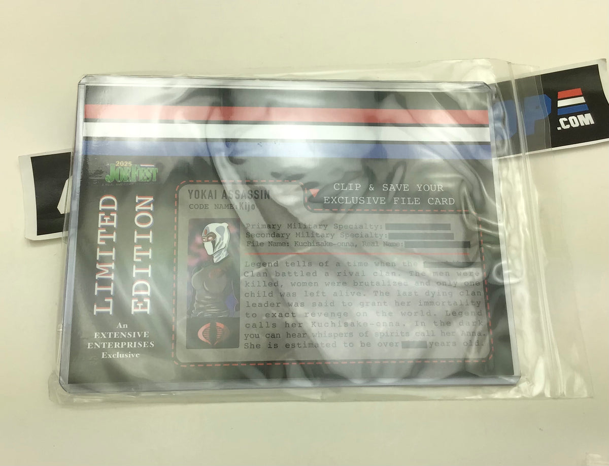 2025 JOEFEST G.I. JOE COBRA KIJO V1 YOKAI ASSASSIN O-RING CONVENTION E ...