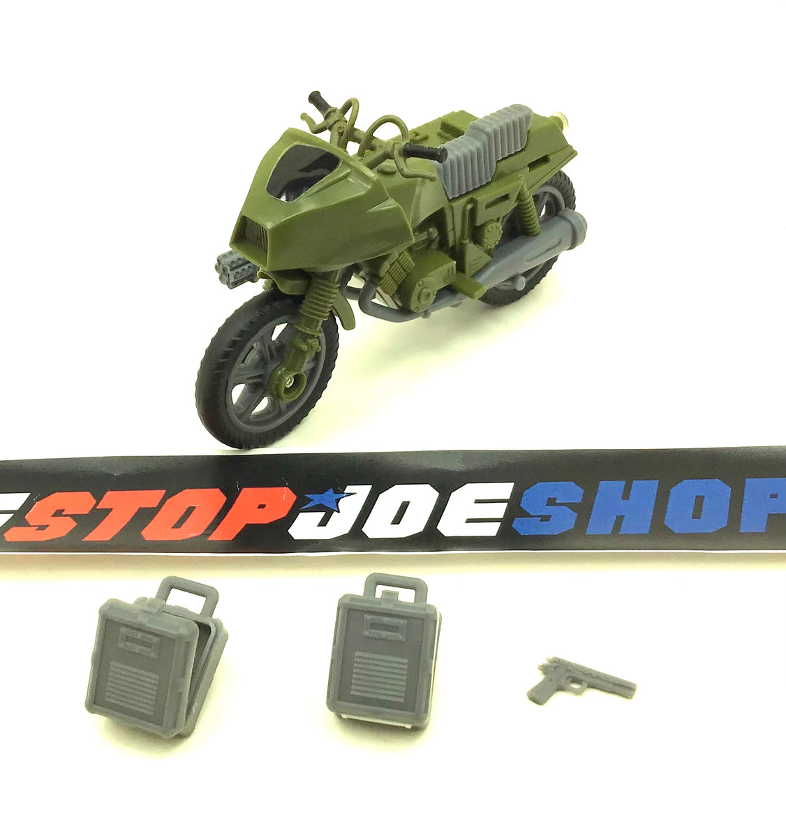 2008 25TH ANNIVERSARY G.I. JOE RAM MOTORCYCLE VEHICLE ONLY NEW LOOSE 1 ...