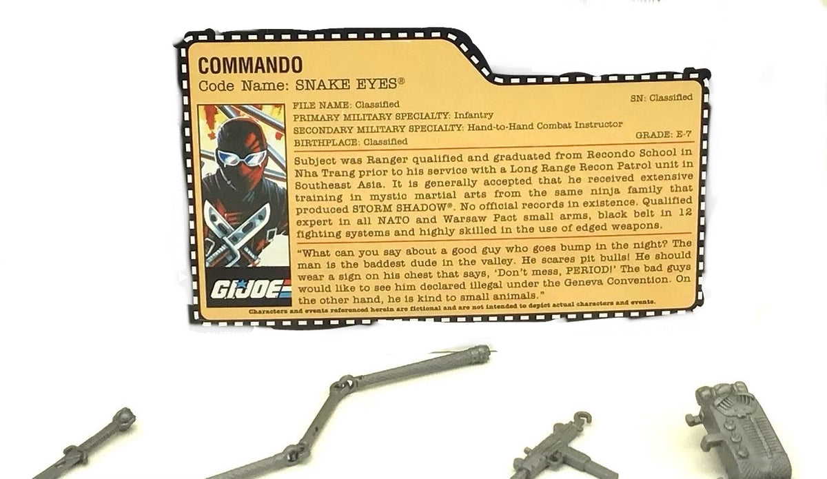 2008 25TH ANNIVERSARY G.I. JOE SNAKE EYES V34 WAVE 7 LOOSE 100% COMPLE ...