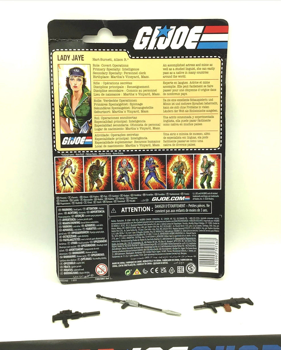 2021 RETRO LINE G.I. JOE LADY JAYE V12 WAVE 3 WAL-MART EXCLUSIVE LOOSE ...