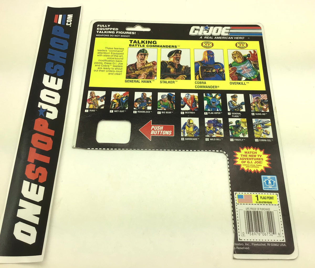 1992 VINTAGE ARAH STALKER V3 FILE CARD CARD BACK – THE G.I. JOE SHOP ...
