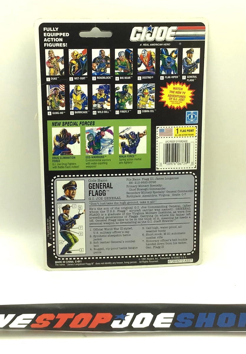 1992 VINTAGE ARAH GENERAL FLAGG V1 FILE CARD – THE G.I. JOE SHOP ...