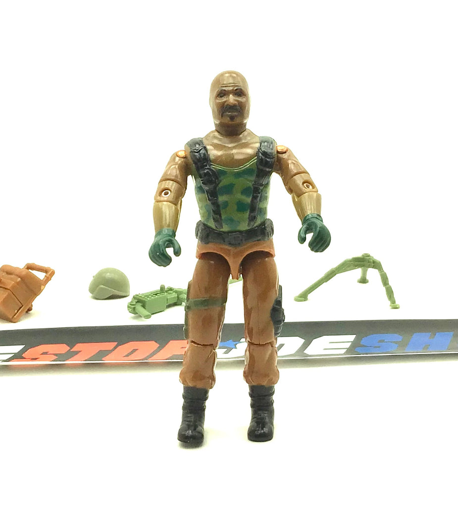1984 VINTAGE ARAH G.I. JOE ROADBLOCK V1 MACHINE GUNNER LOOSE 100% COMP ...