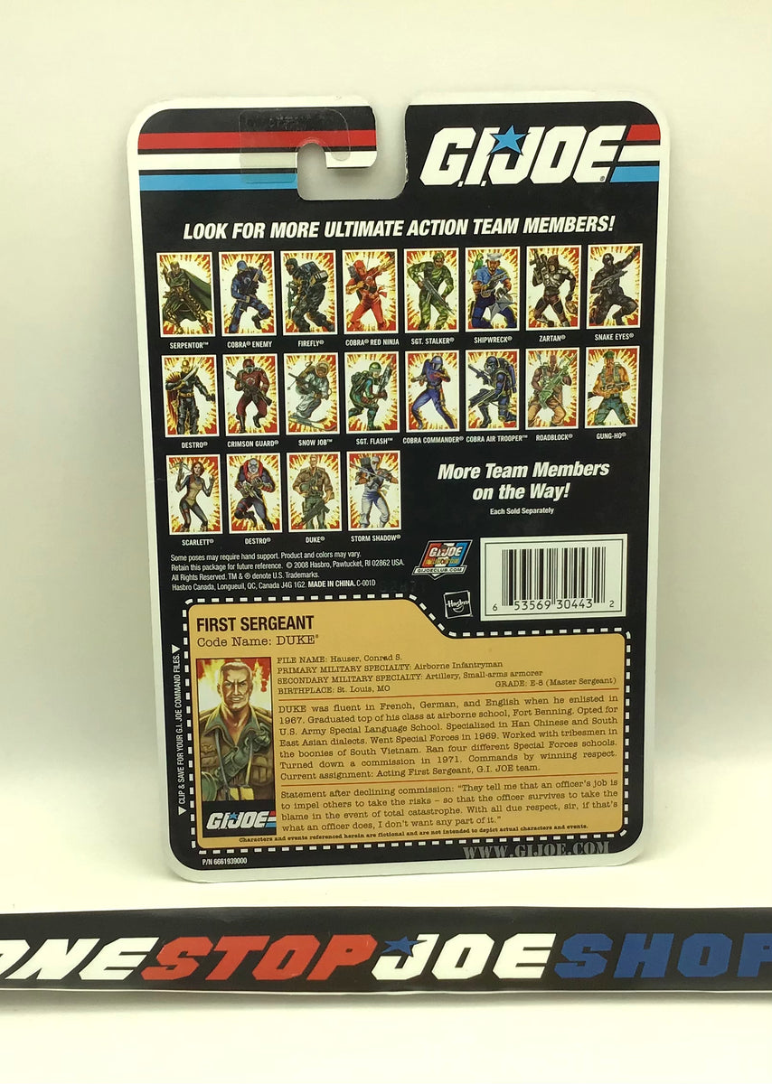 2007 25TH ANNIVERSARY DUKE V23 CARTOON FULL FILE CARD (a) – THE G.I ...