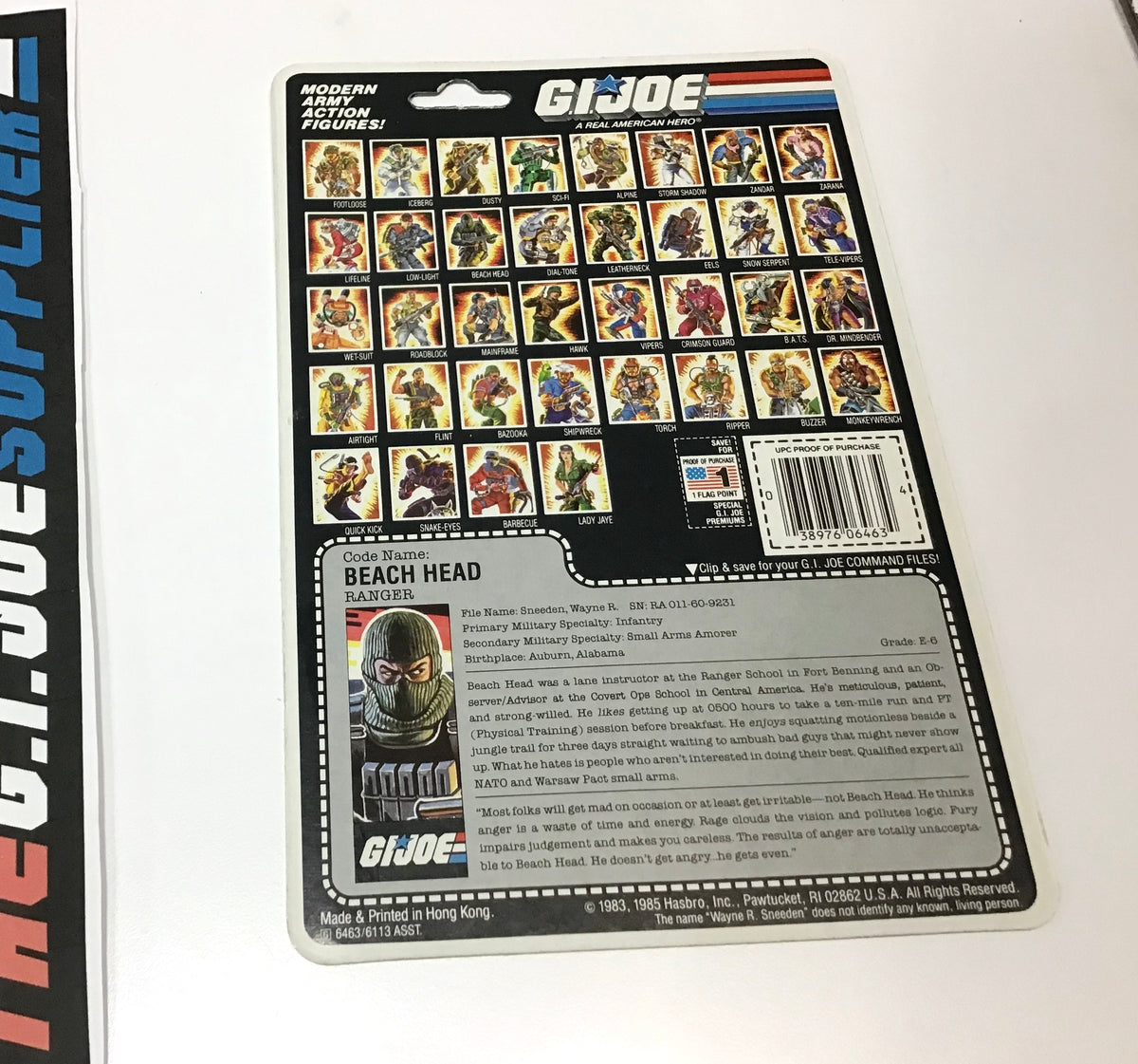 1986 VINTAGE ARAH BEACHHEAD V1 FULL FILE CARD – THE G.I. JOE SHOP ...