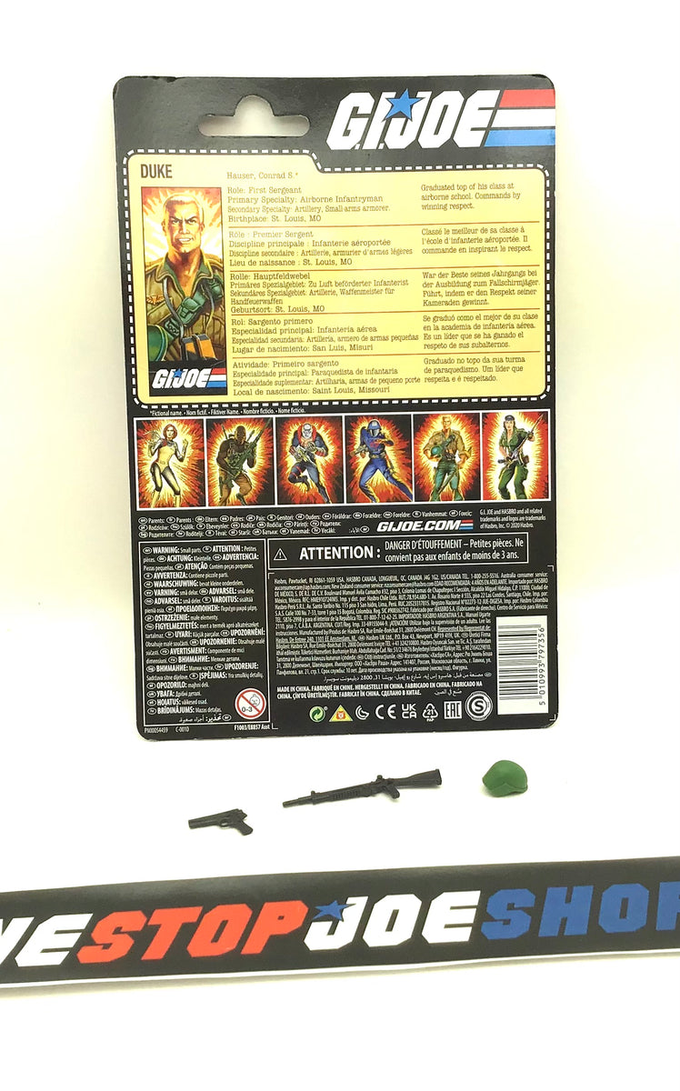 2021 RETRO LINE G.I. JOE DUKE V52 WAVE 3 WAL-MART EXCLUSIVE LOOSE 100% ...