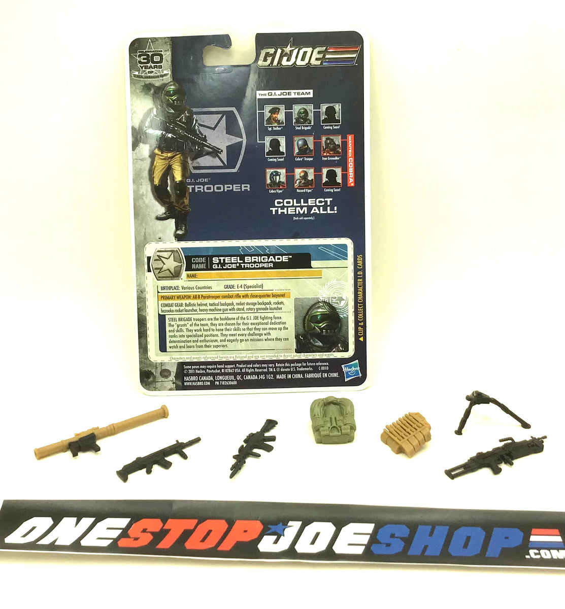2011 30TH ANNIVERSARY G.I. JOE STEEL BRIGADE V3B LOOSE 100% COMPLETE ...