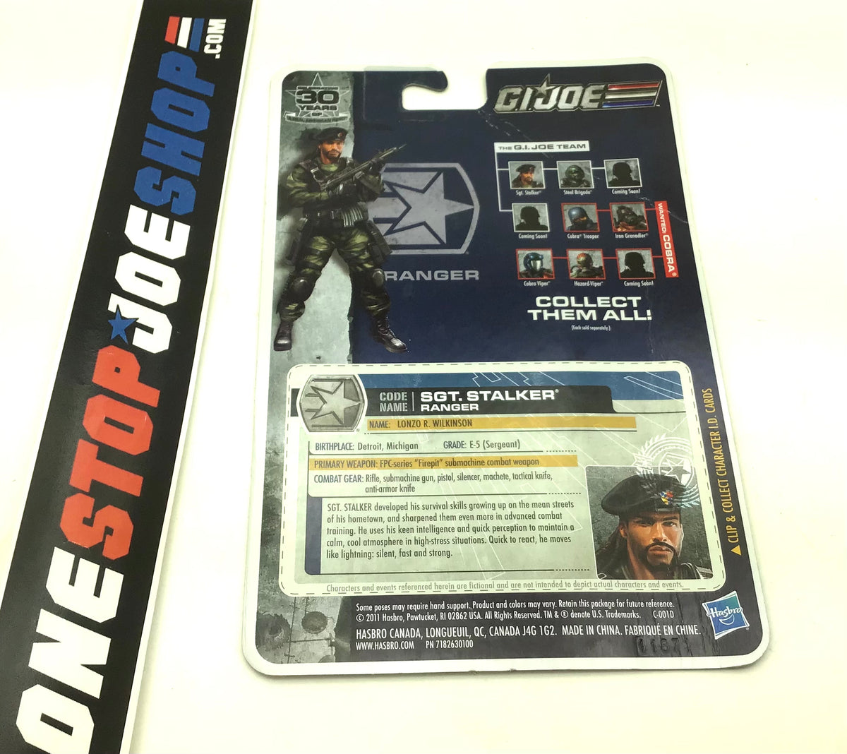 2011 30TH ANNIVERSARY SGT. STALKER V13 FULL FILE CARD (a) – THE G.I ...
