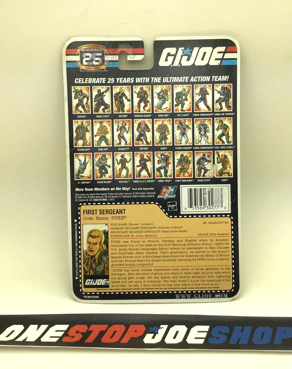2008 25TH ANNIVERSARY DUKE V26 FULL FOIL FILE CARD – THE G.I. JOE SHOP ...
