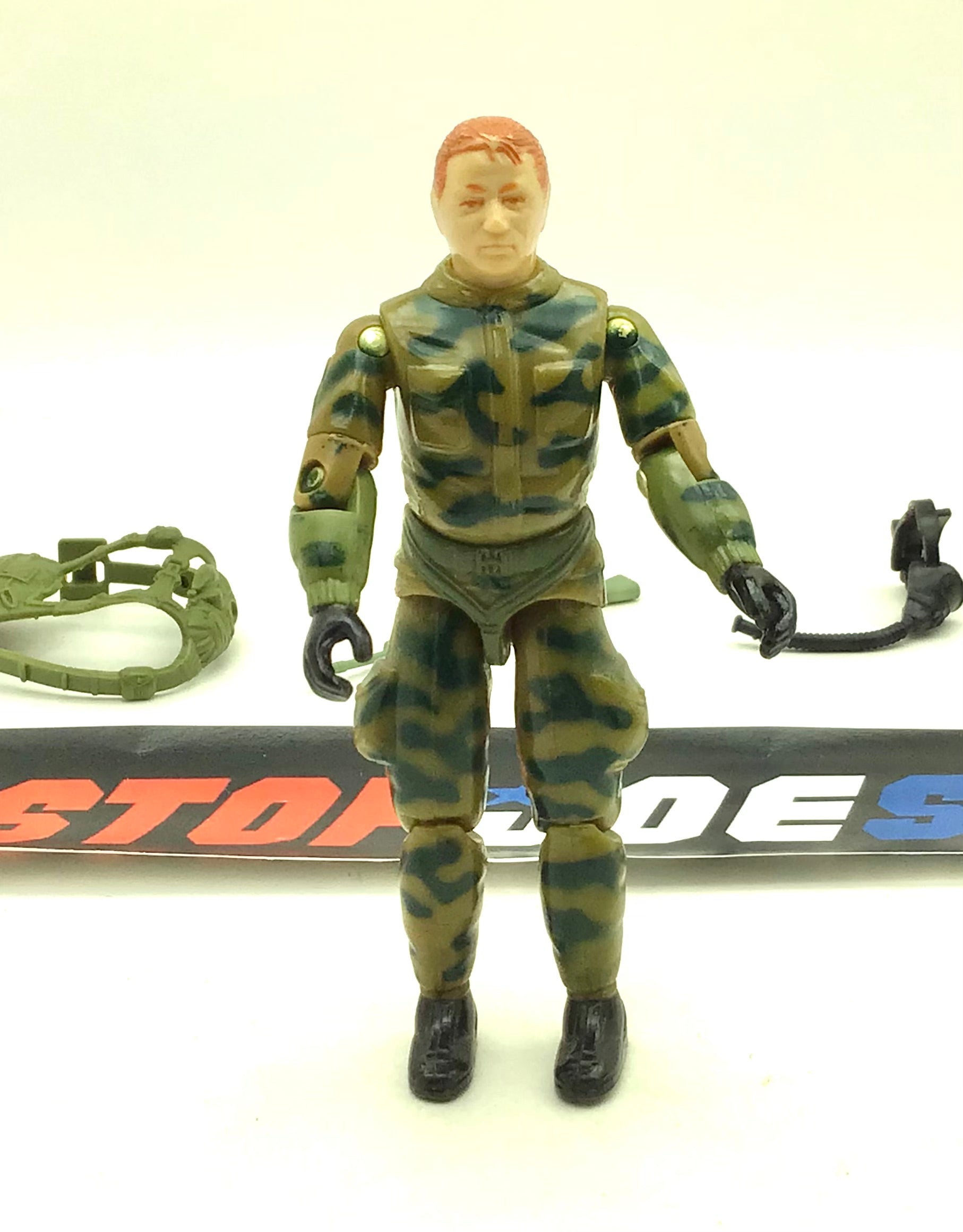 1984 VINTAGE ARAH G.I. JOE RIP CORD V1 PARATROOPER "HELMET W/ HOLES" L ...